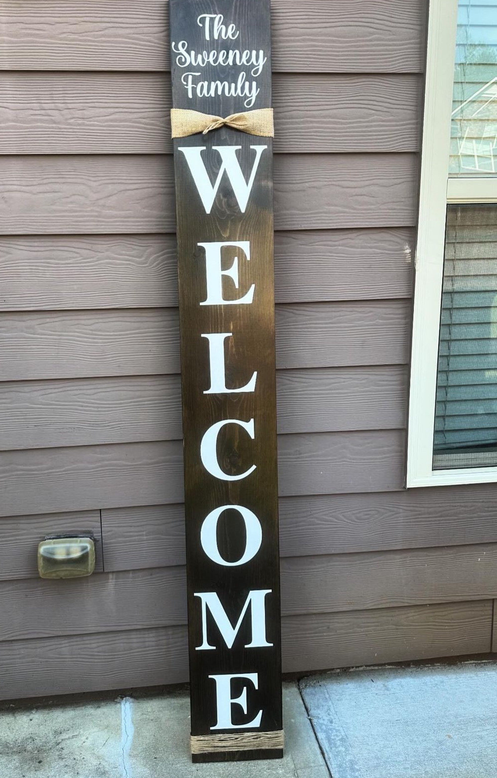 Personalized Rustic Wood Welcome Sign: Front Door Porch Decor - Etsy