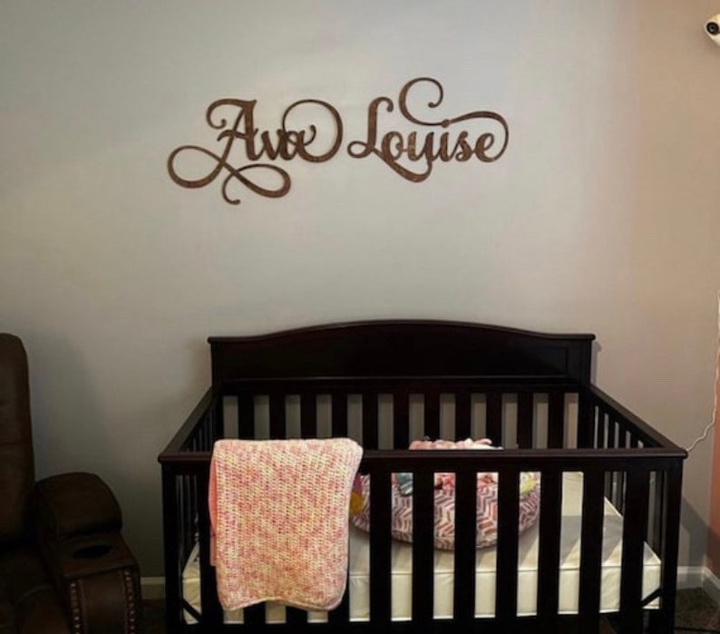 Custom Wooden Name Sign Nursery Name Sign Nursery Decor Baby | Etsy
