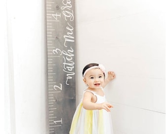 Giant Personalized Measuring Stick Growth Chart, Wooden Growth Chart ...