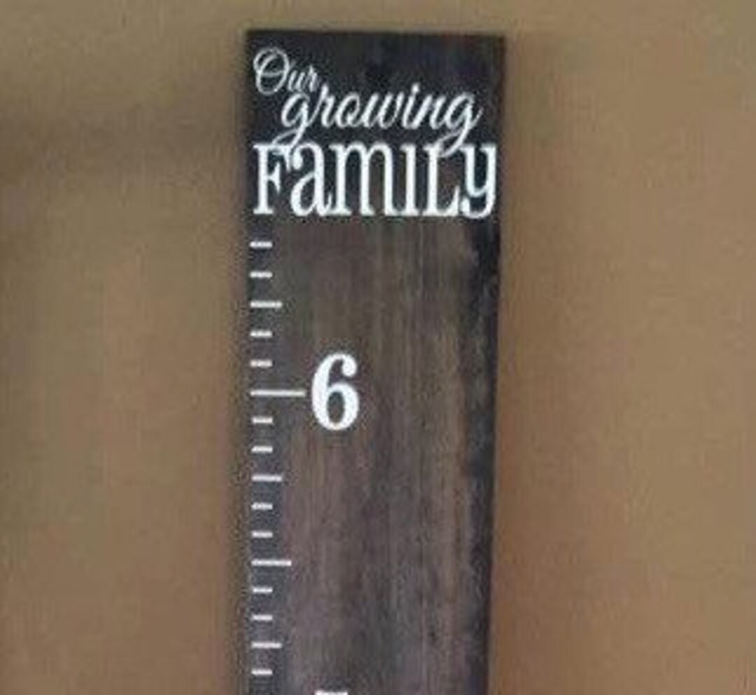 Giant Personalized Measuring Stick Growth Chart, Wooden Growth Chart ...
