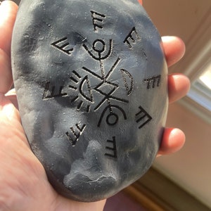 Talisman Replica Inspired by From Tv Series, Prop, Engraved Stone ...