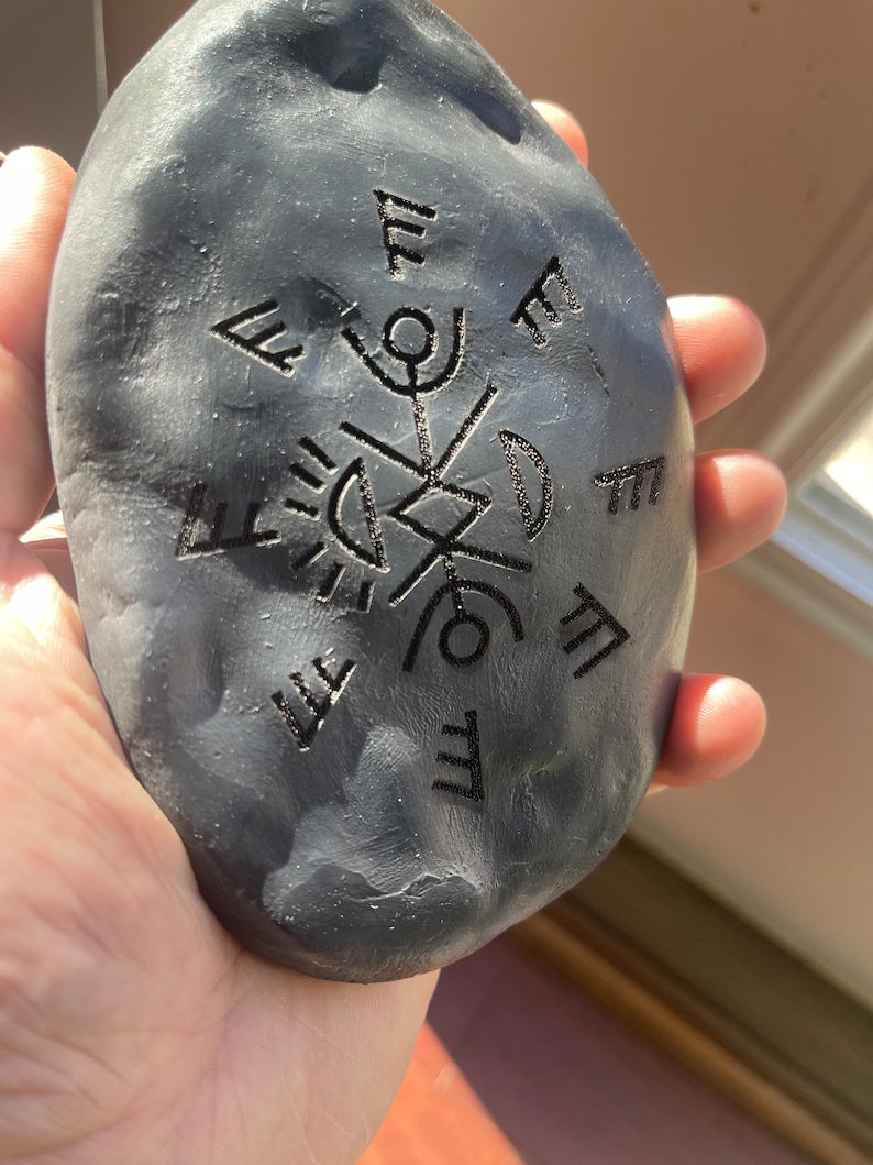 Talisman Replica Inspired by From Tv Series, Prop, Engraved Stone ...