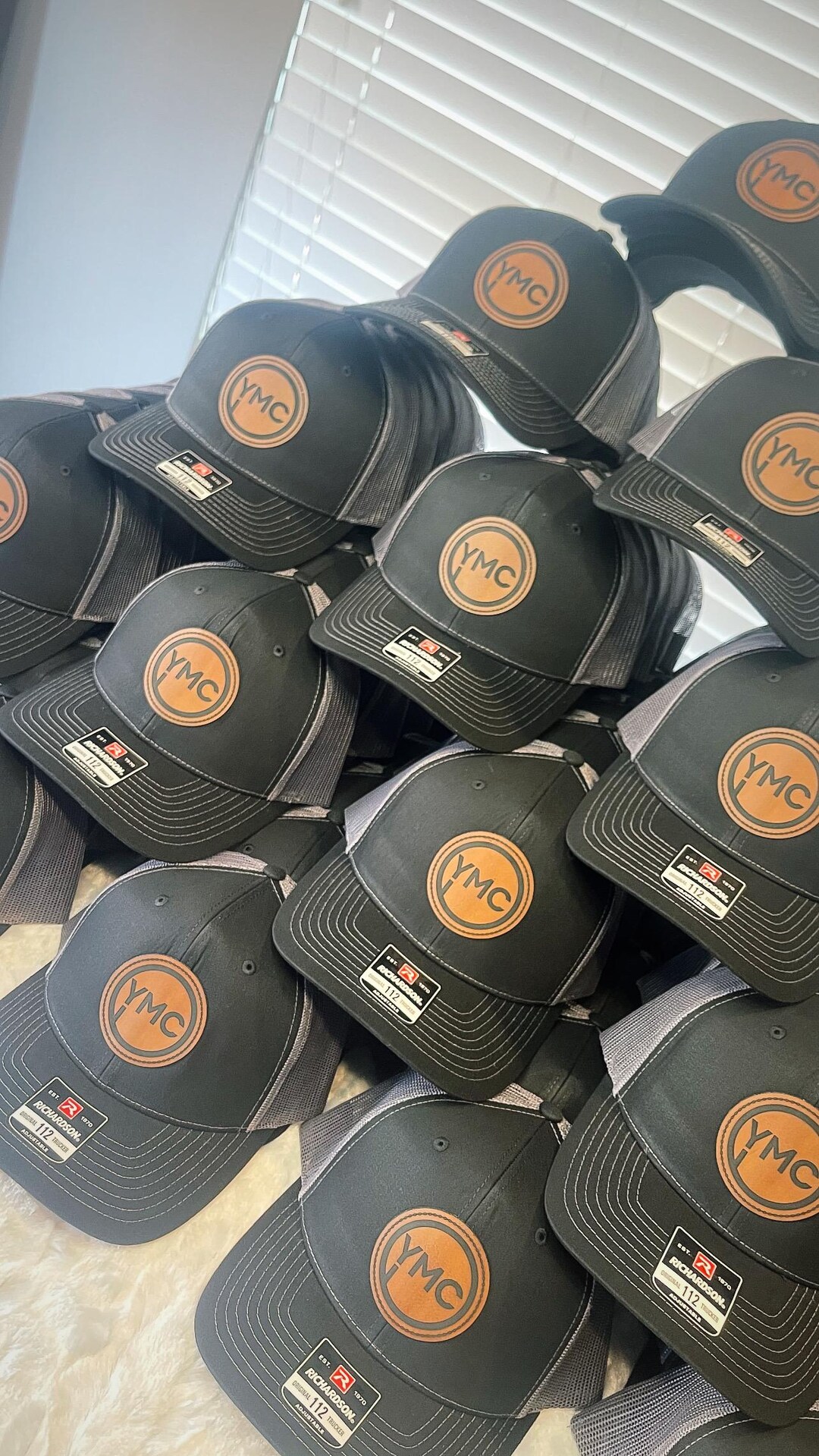 Bulk Business Logo Hats, Custom Patch Hat, Bulk Pricing, Leatherette ...