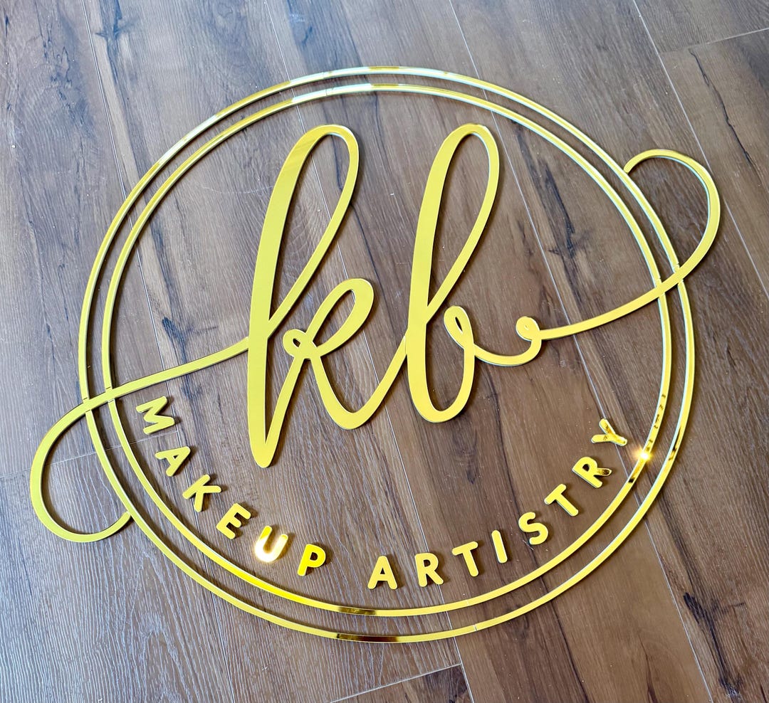 Custom 3D Business Logo Sign: Laser Cut Wood or Acrylic - Etsy