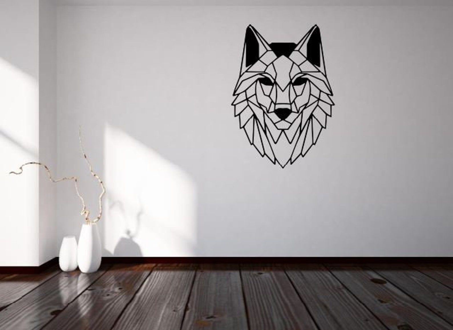 Wolf Wall Decor Wooden Wall Art Home Nursery | Etsy