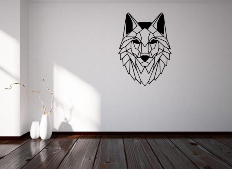 Wolf Wall Decor Wooden Wall Art Home Nursery | Etsy