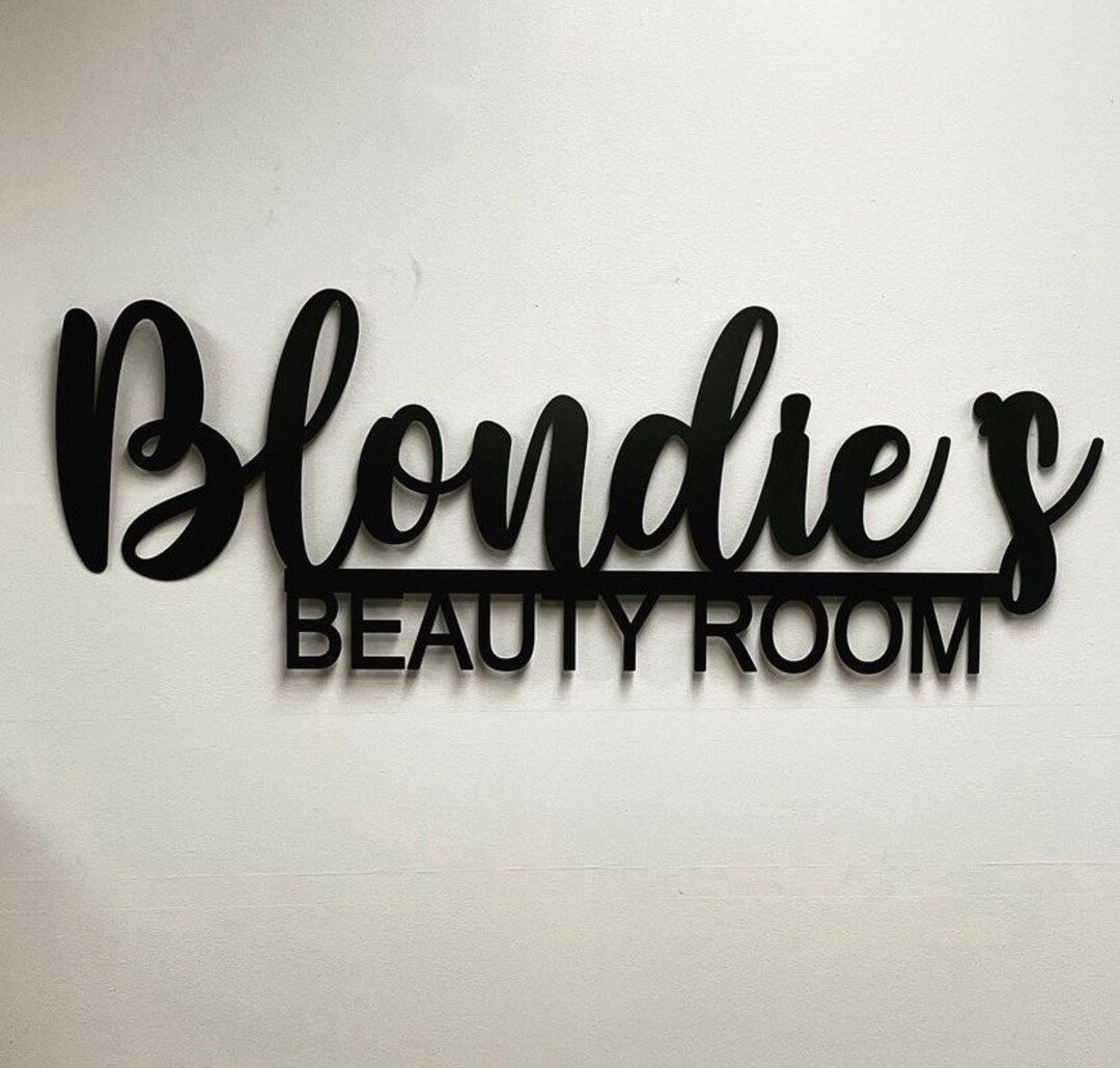 Custom Business Name Sign: Laser Cut Nursery Wall Art - Etsy