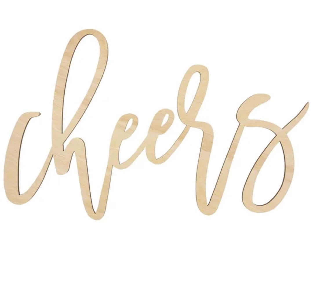 Cheers Wood Sign, Cheers Event Sign, Wedding Decorations, Wedding Decor ...