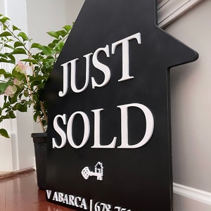 Welcome Home Real Estate House Closing Sign, Just Sold Real Estate Sign ...
