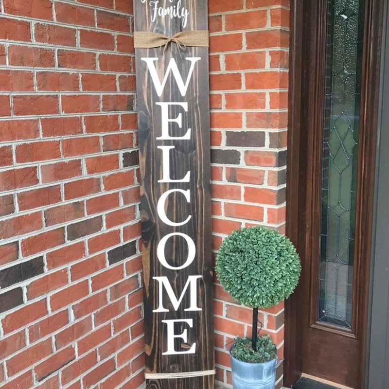 Wood Welcome Signs - Etsy
