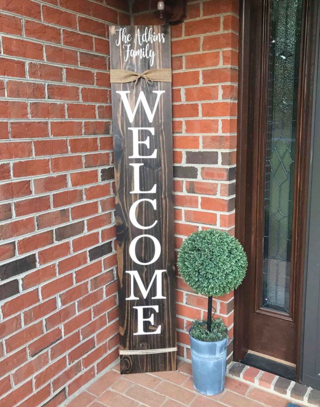 Personalized Rustic Wood Welcome Sign - 6ft Porch Decor - Etsy