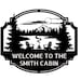 Personalized Lake Cabin Metal Sign: Mountain Lodge Decor - Etsy