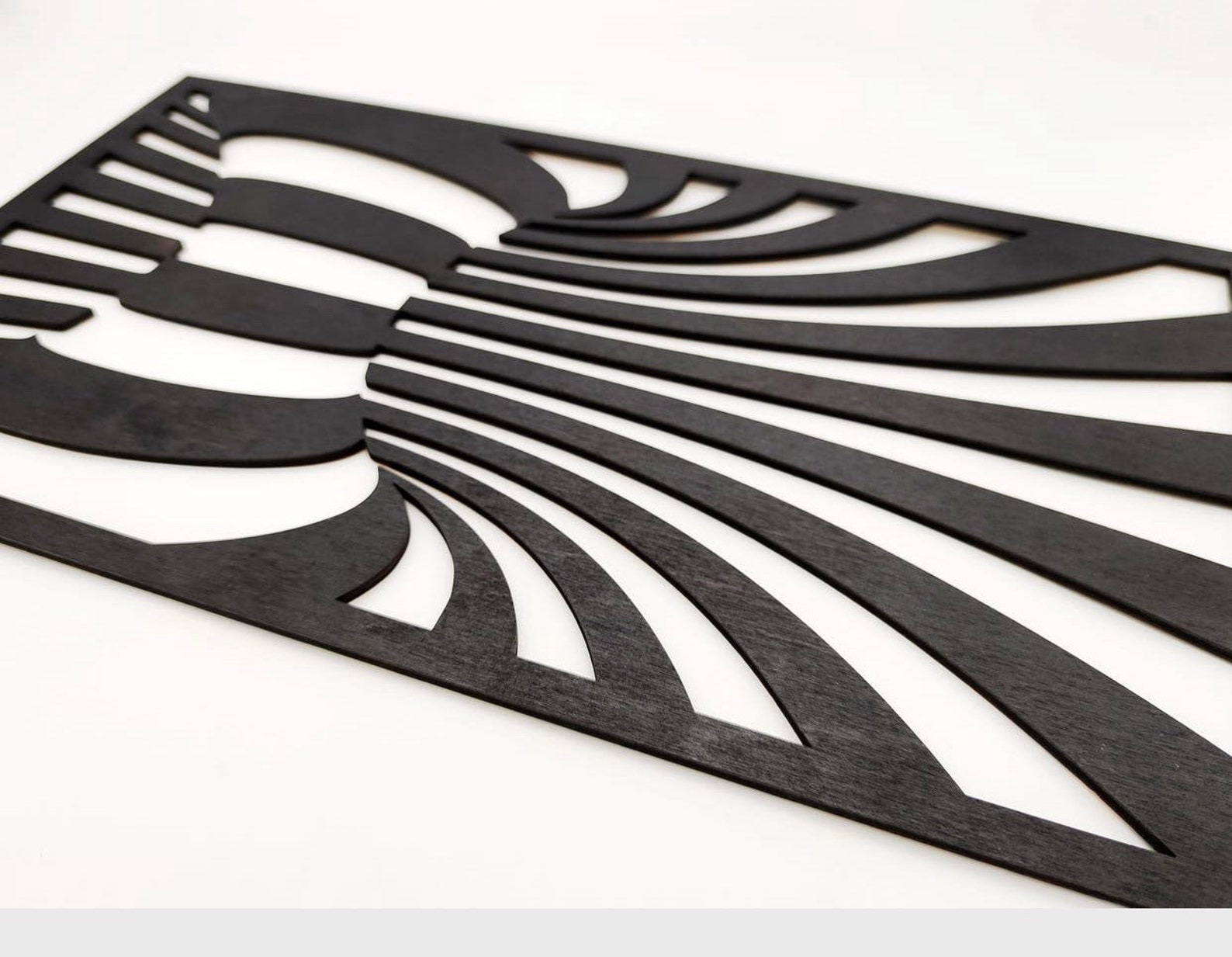 Spiral Panel optische Täuschung Wand-Dekor Holz Wandkunst - Etsy.de