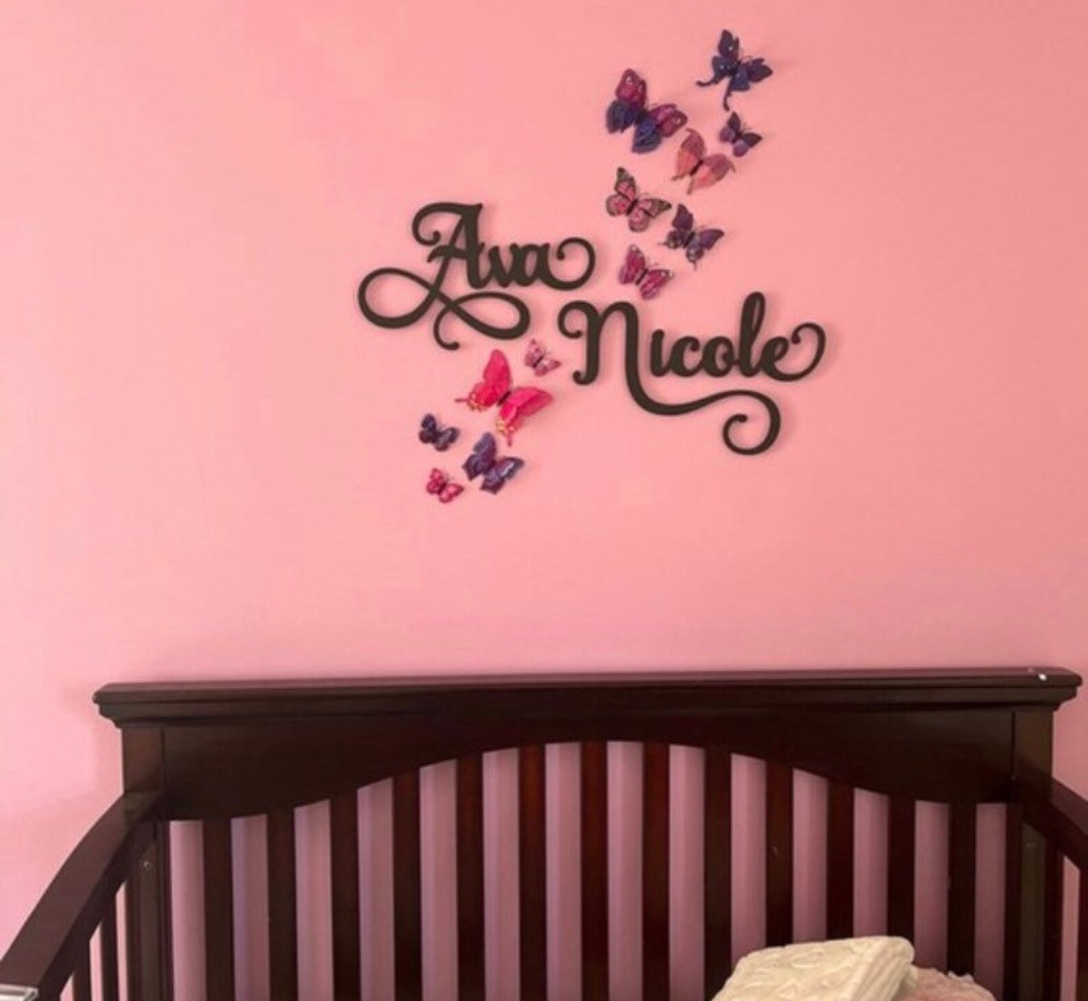 Custom Wooden Name Sign Nursery Name Sign Nursery Decor Baby | Etsy