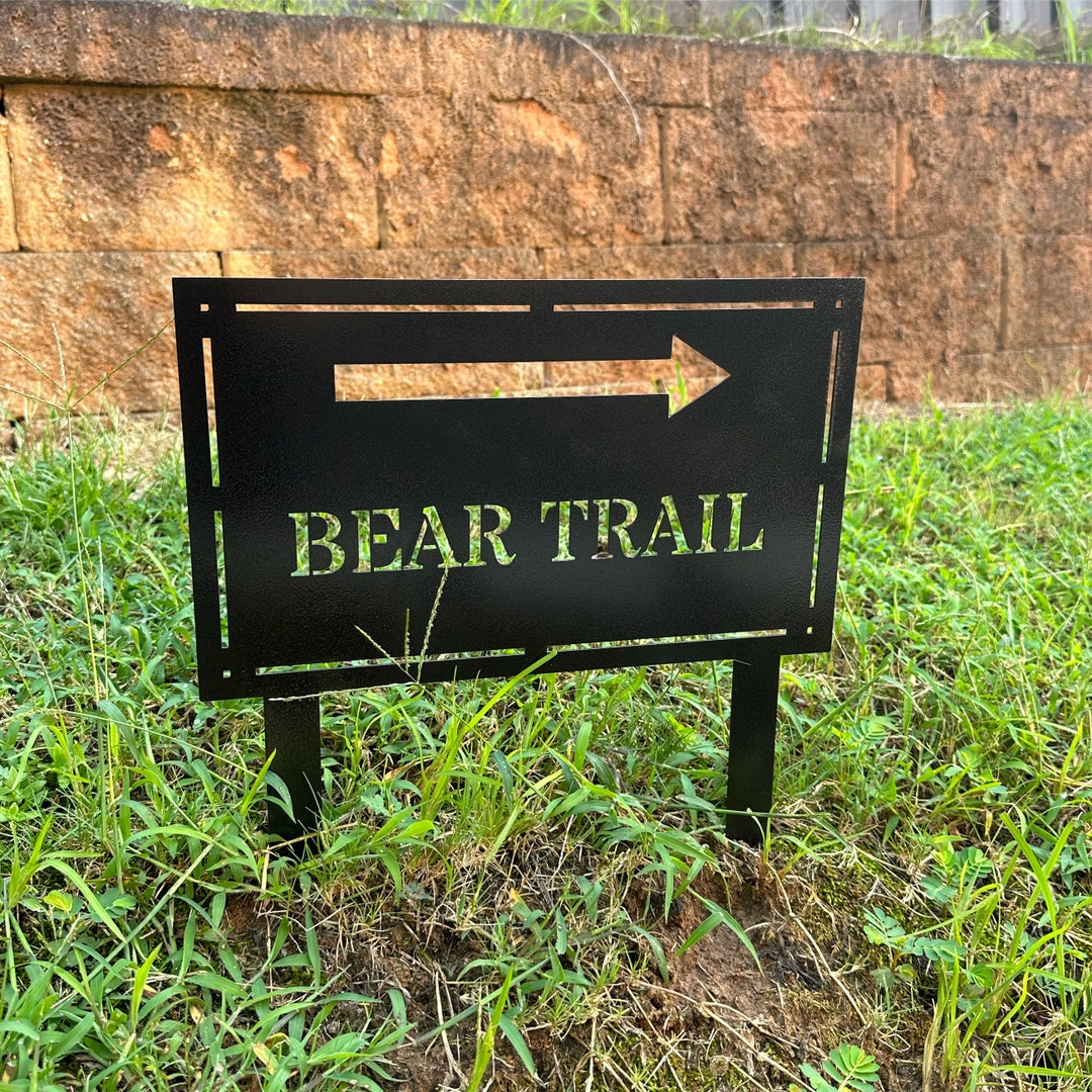 Address Metal Yard Sign Front Door Iron Stake Yard Sign - Etsy