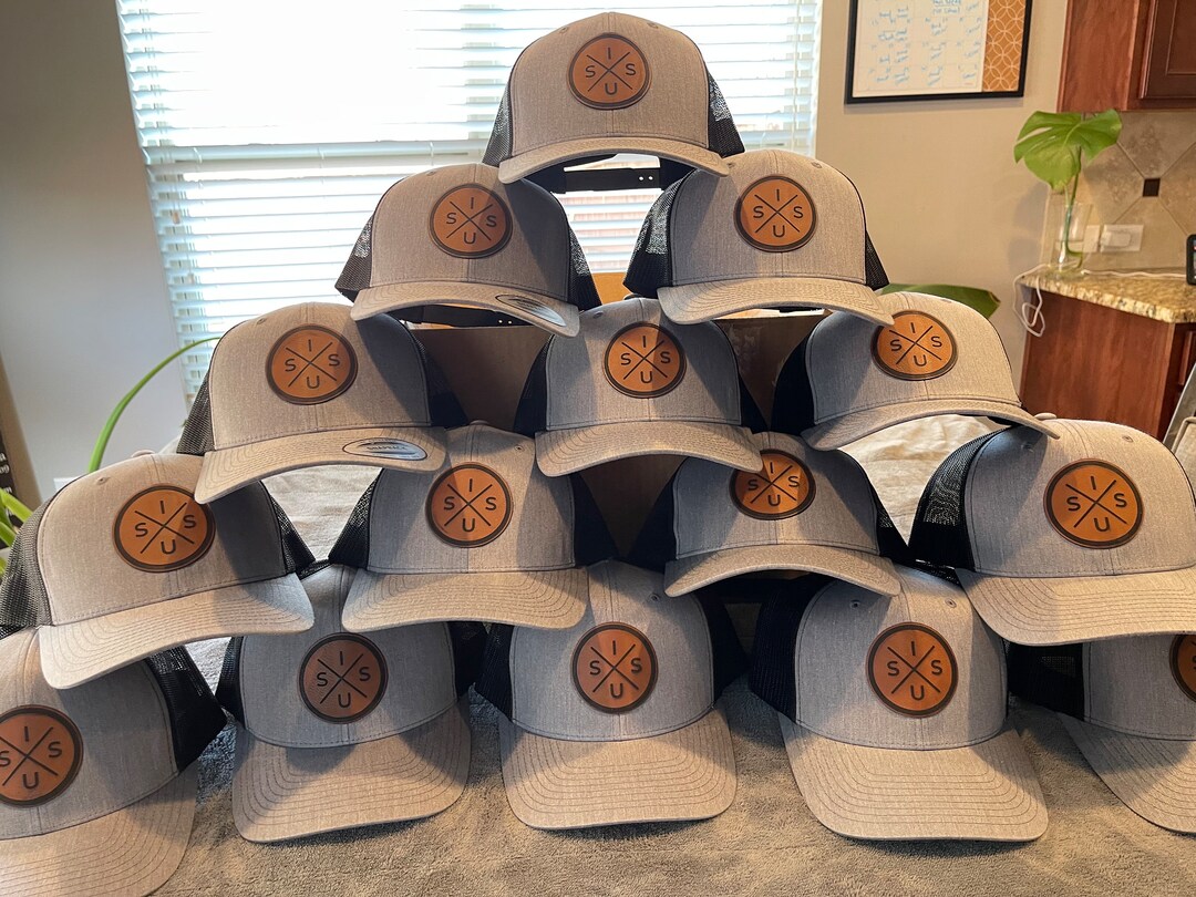 Bulk Business Logo Hats, Custom Patch Hat, Bulk Pricing, Leatherette ...