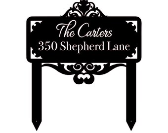 Metal Front Yard Sign - Etsy