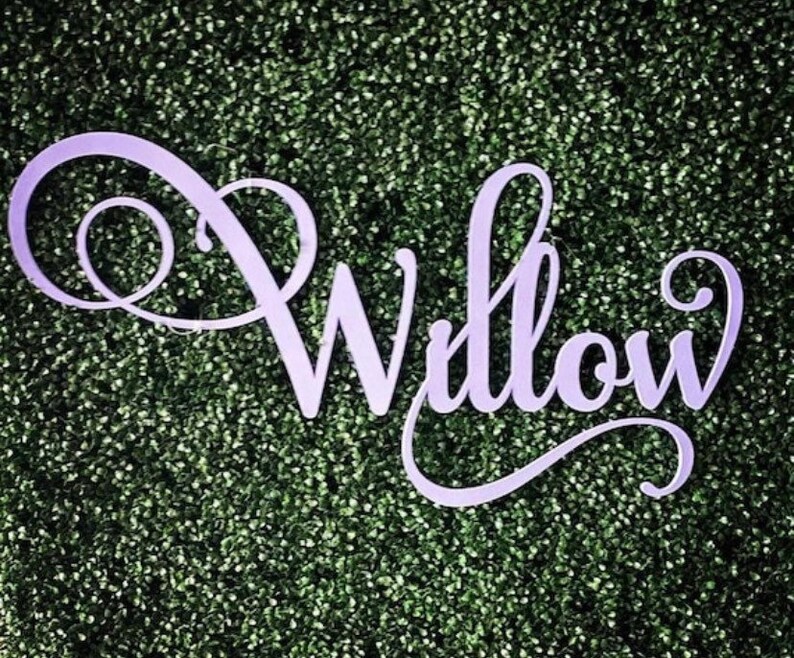 Custom Wooden Name Sign: Laser Cut Nursery Decor - Etsy