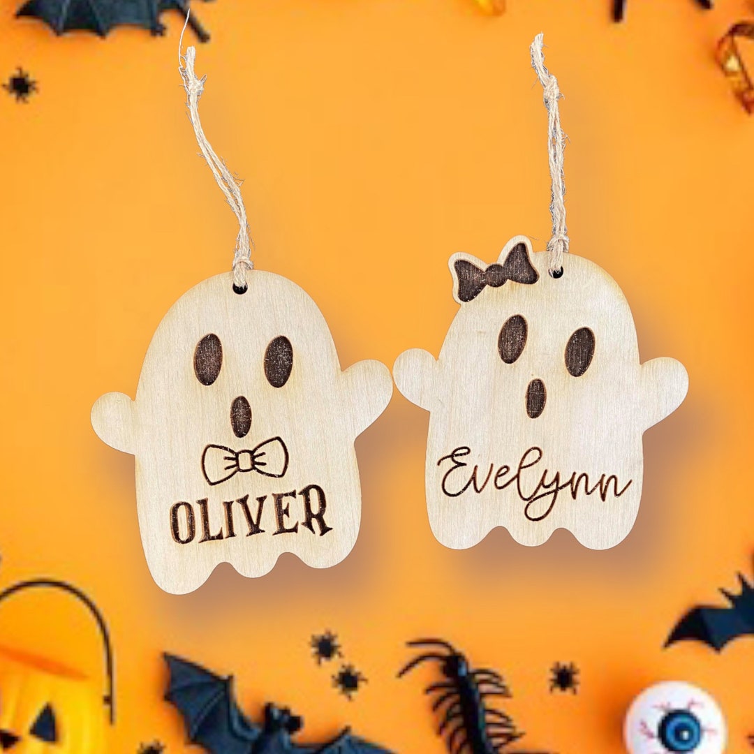 Ghost Tag | Halloween Tags | Name Tags | Halloween Bucket Tags | Custom ...