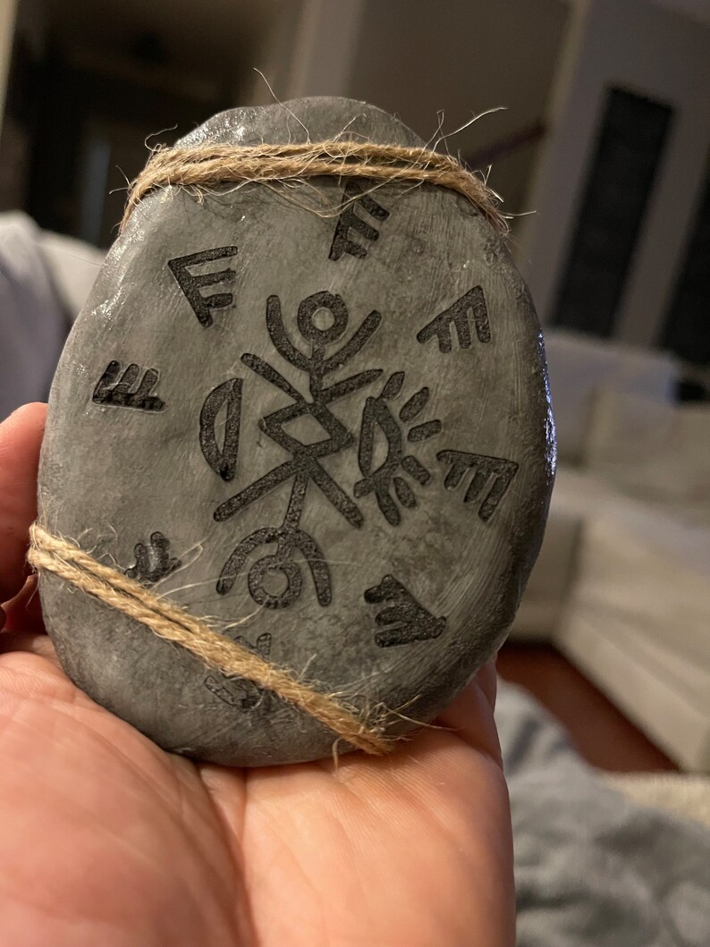 Talisman Replica Inspired by From Tv Series, Prop, Engraved Stone ...