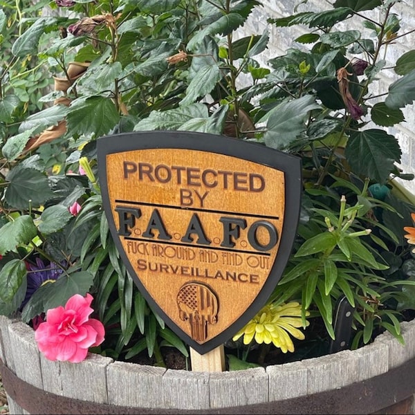 Fafo Security Sign for Father - Etsy