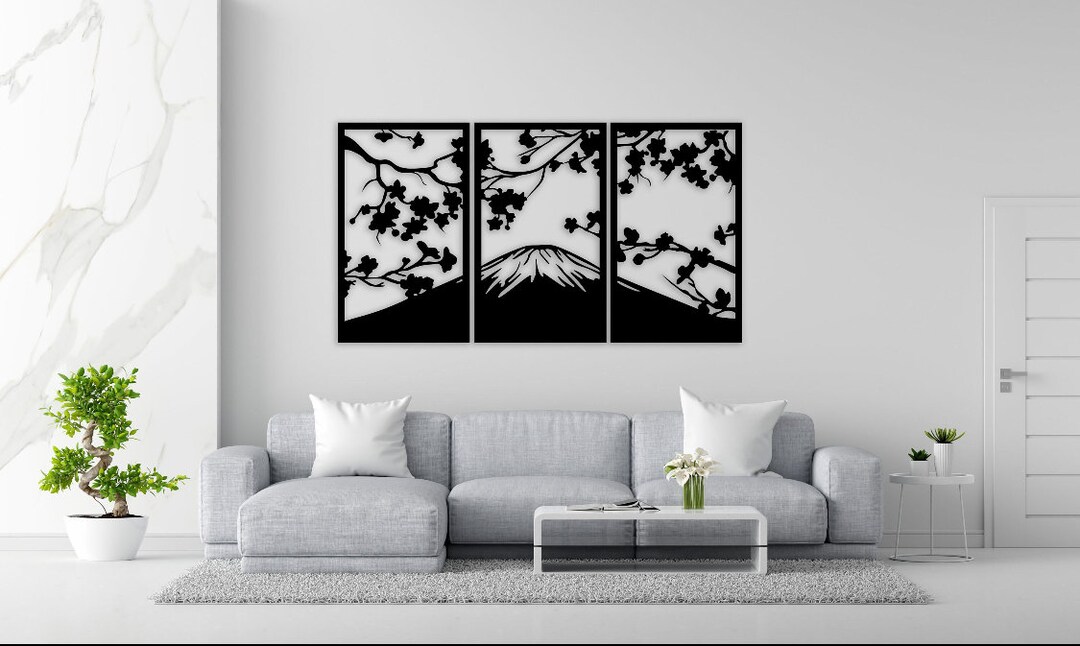 Sakura Tree of Life Wall Art: 3 Panel Gallery Set - Etsy