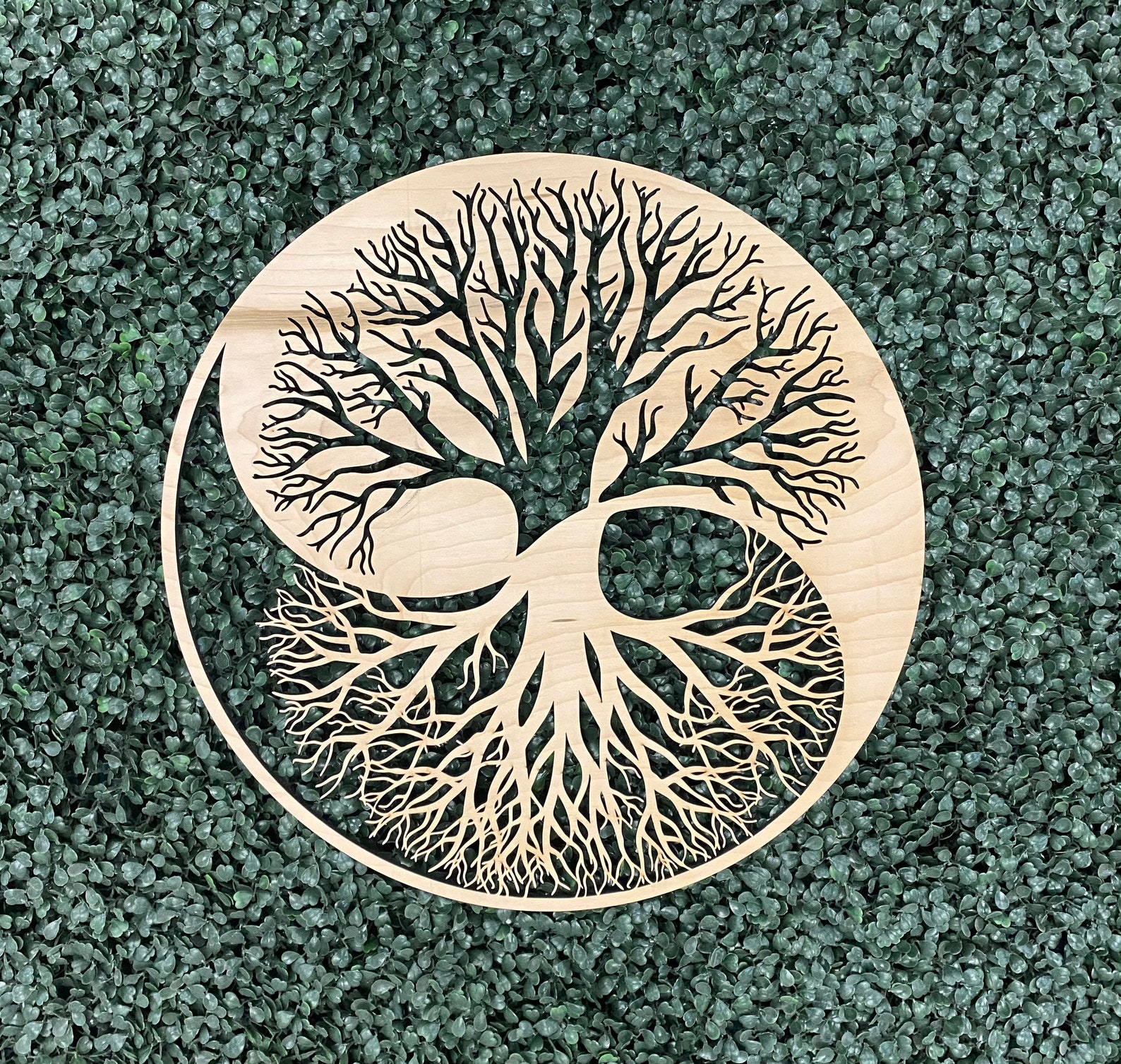 Tree of Life Ying Yang Wall Panel Spiritual Gifts Tree of - Etsy