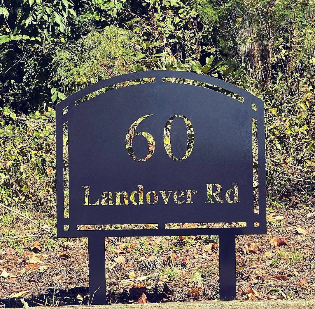 Address Yard Sign, Front Door Stake, Yard Sign, Gift for Family ...