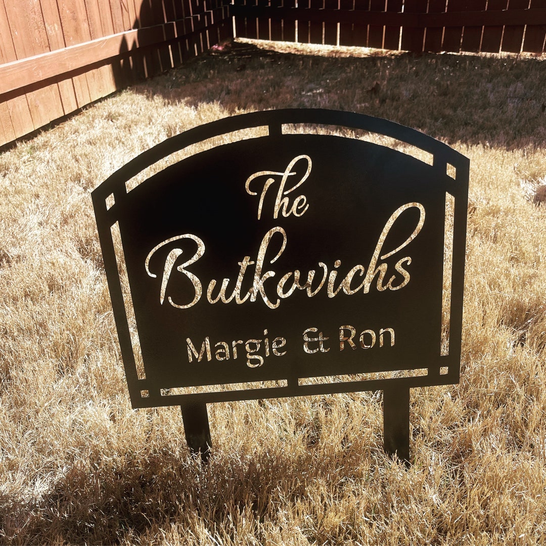 Address Yard Sign, Front Door Stake, Yard Sign, Gift for Family ...