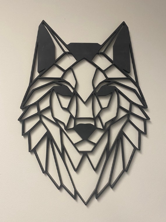 Wolf Wall Decor Wooden Wall Art Home Nursery | Etsy