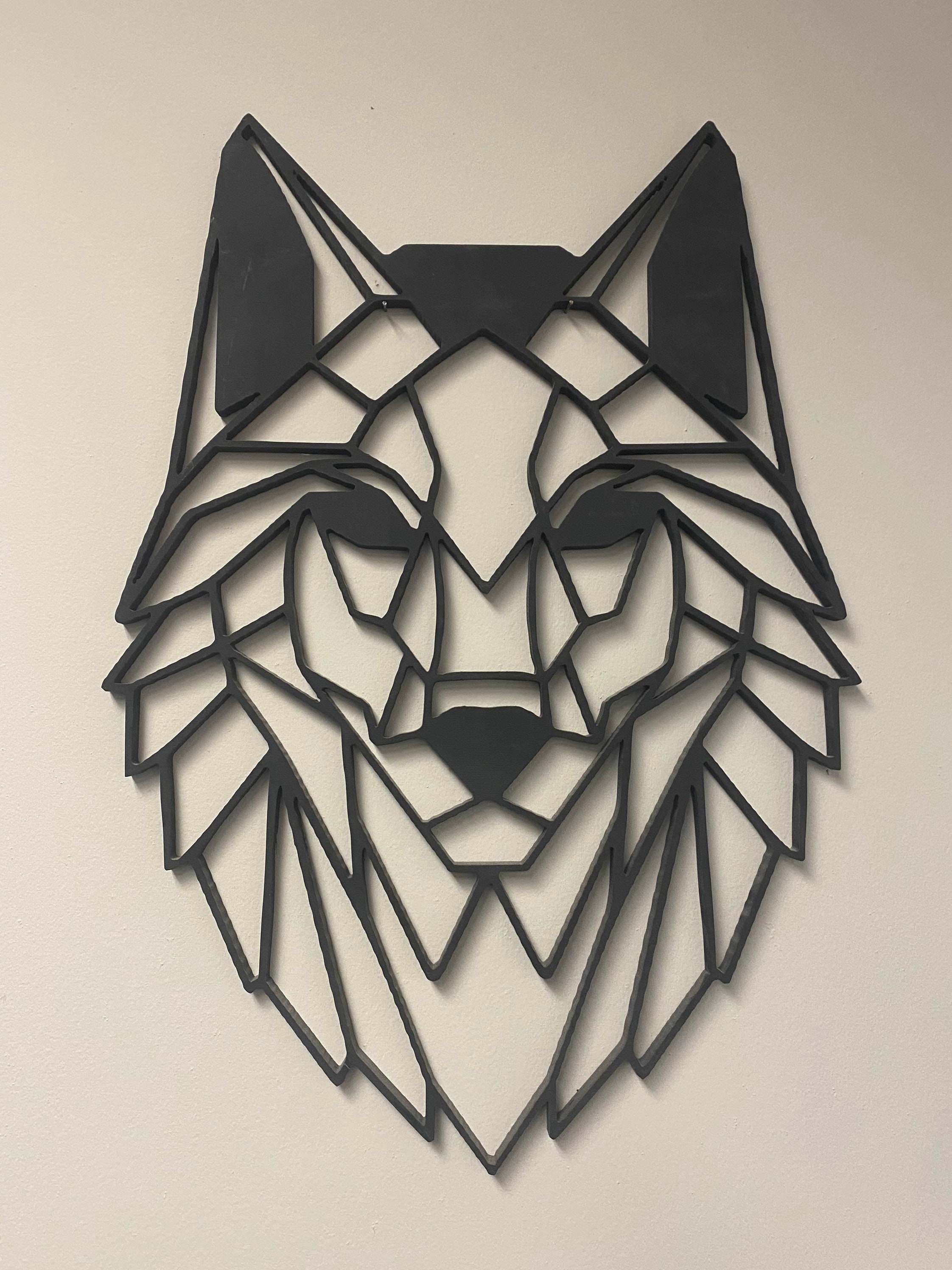 Wolf Wall Decor Wooden Wall Art Home Nursery | Etsy