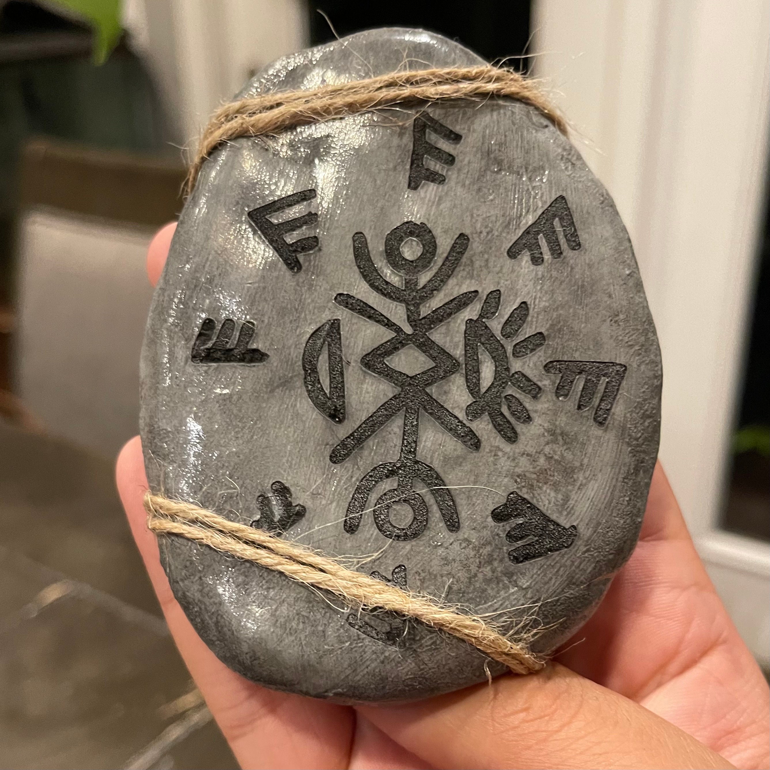Talisman Replica Inspired by From Tv Series, Prop, Engraved Stone ...