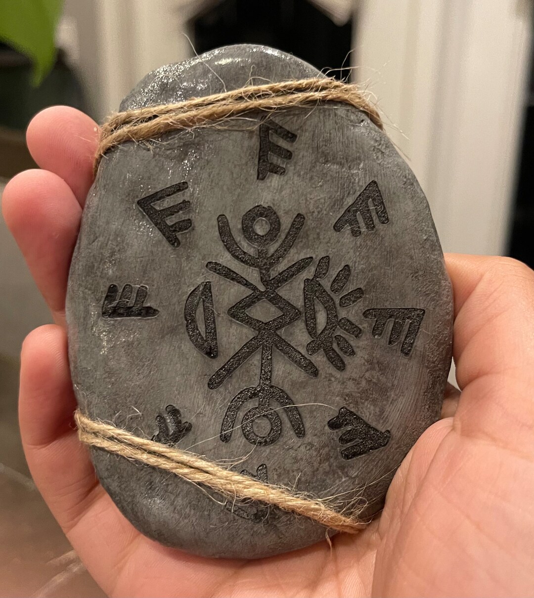 Talisman Replica Inspired by From Tv Series, Prop, Engraved Stone ...