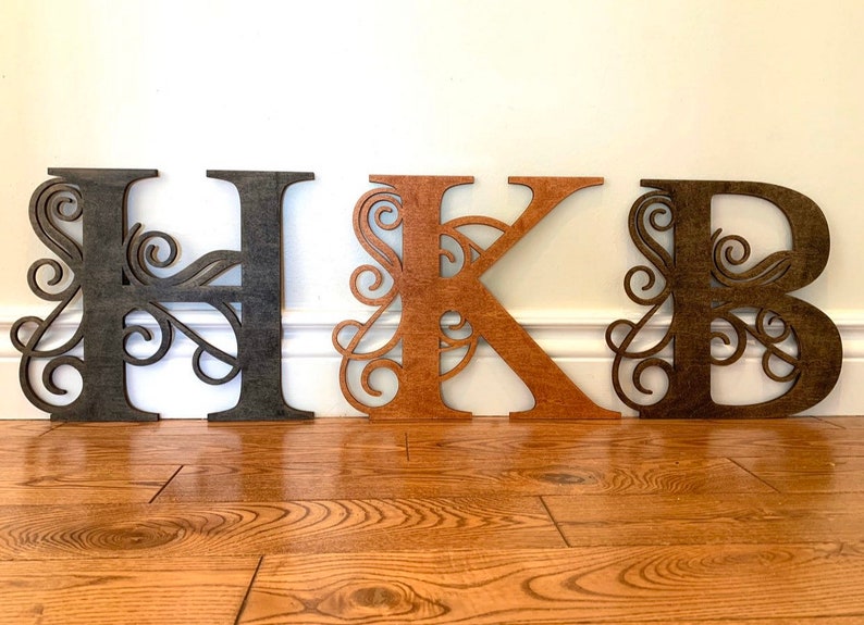 Monogram Wood Sign Custom Wood Sign Wooden Monogram Sign - Etsy