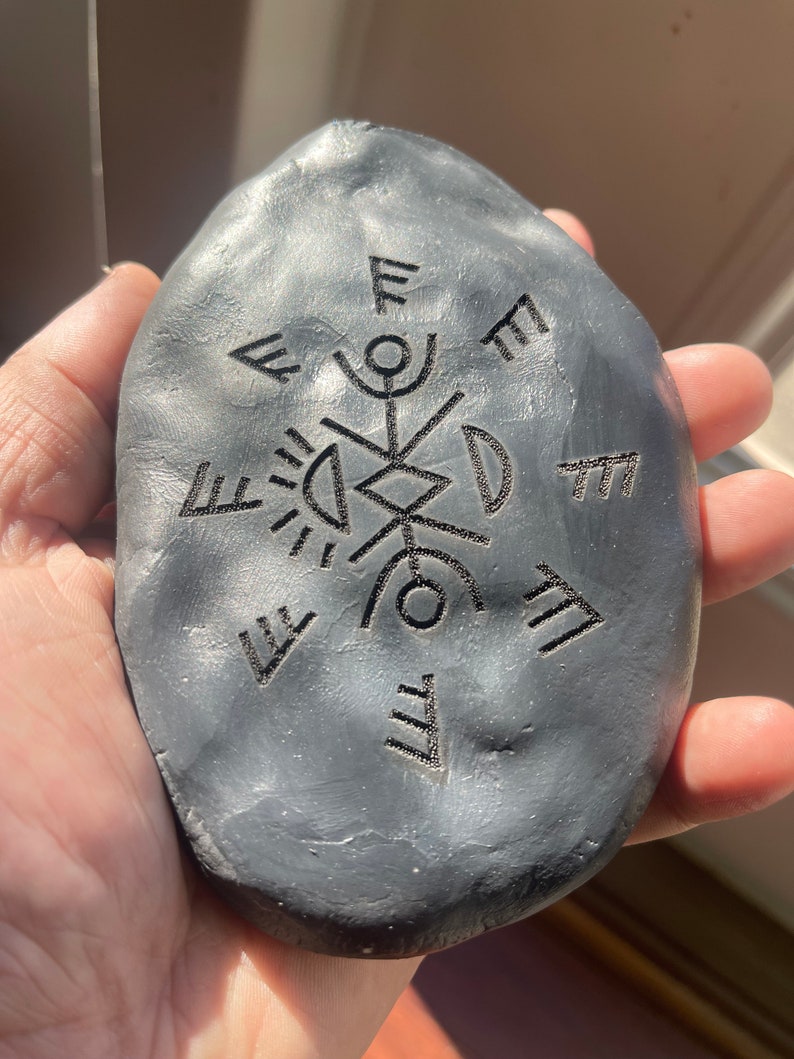 Talisman Replica Inspired by From Tv Series, Prop, Engraved Stone ...