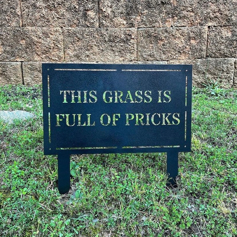 Funny Garden Sign - Etsy
