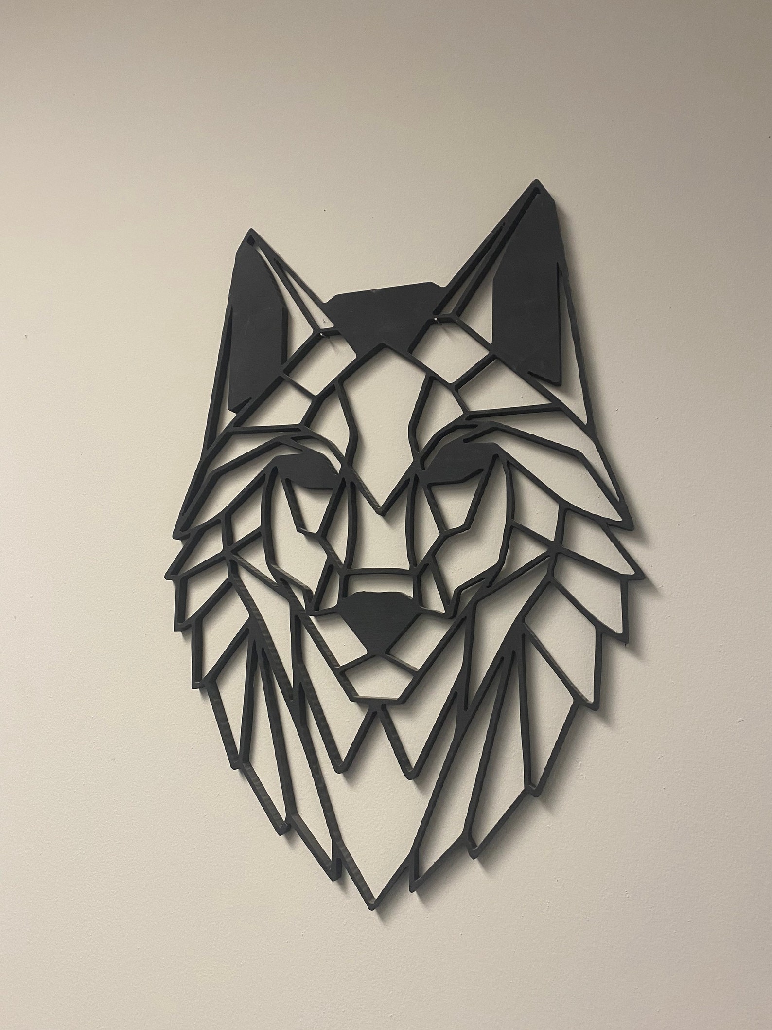 Wolf Wall Decor Wooden Wall Art Home Nursery | Etsy