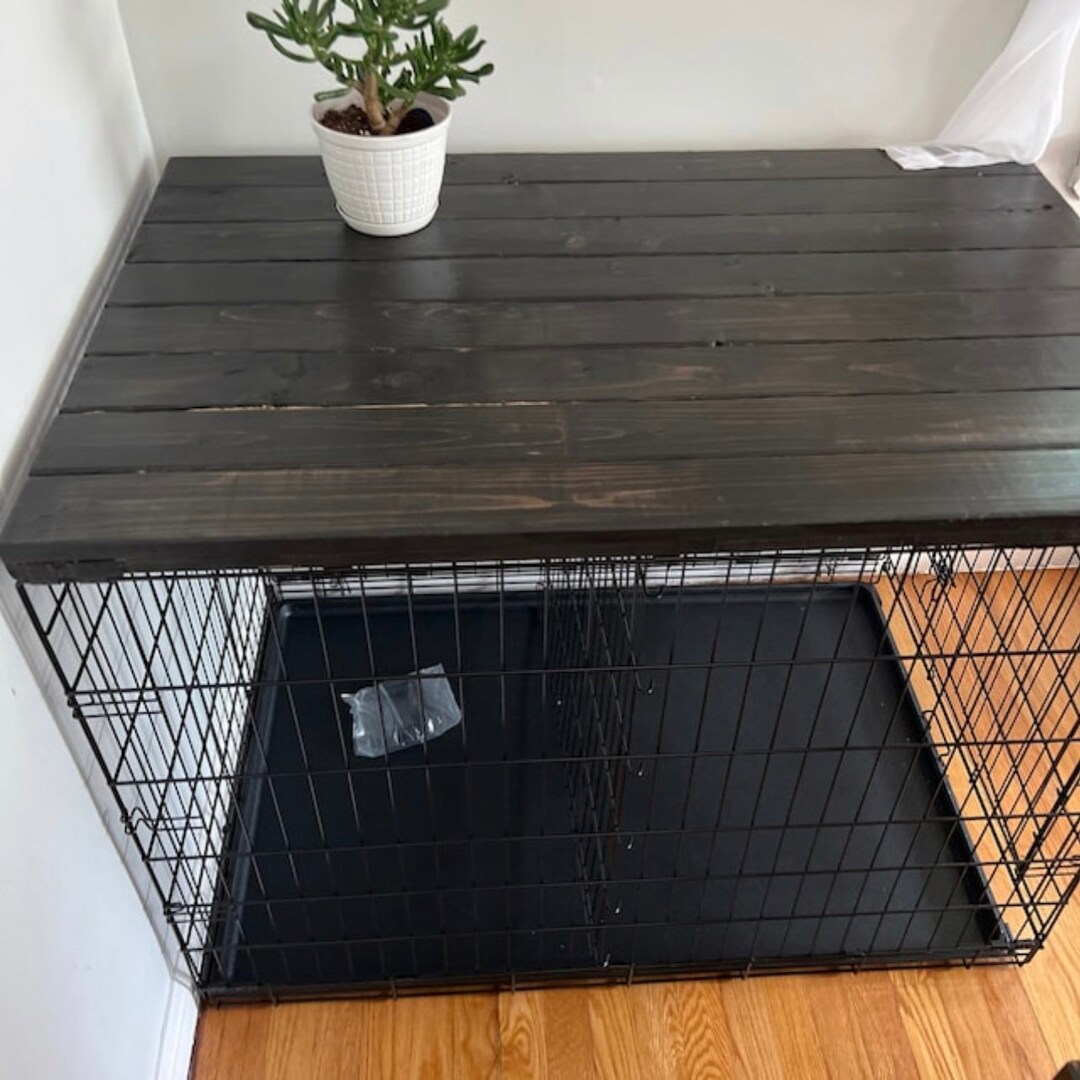 Dog Bed Wire Crate Cover, Dog Kennel Cover, Dog Kennel Wood Top, Wooden ...