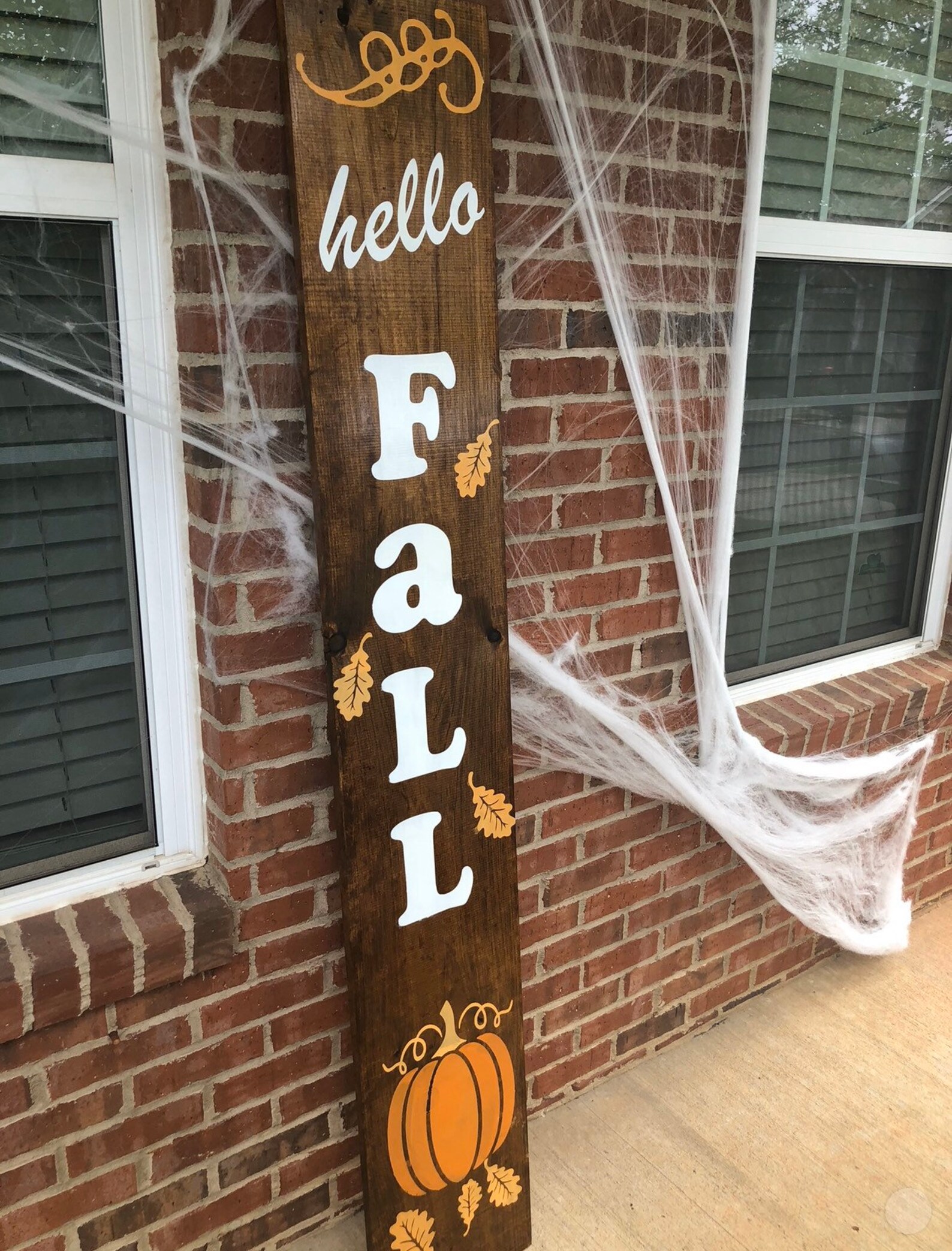 Fall Porch Decor Hello Fall Porch Sign Fall Decor Porch | Etsy