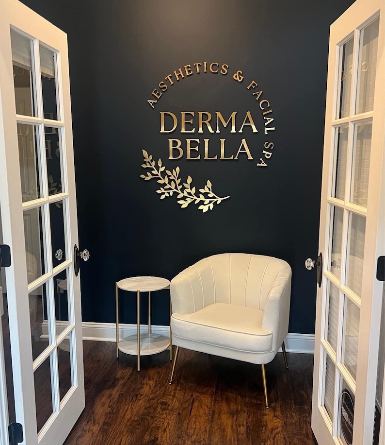 3D Laser Cut Business Logo Sign: Salon, Spa, Office - Etsy