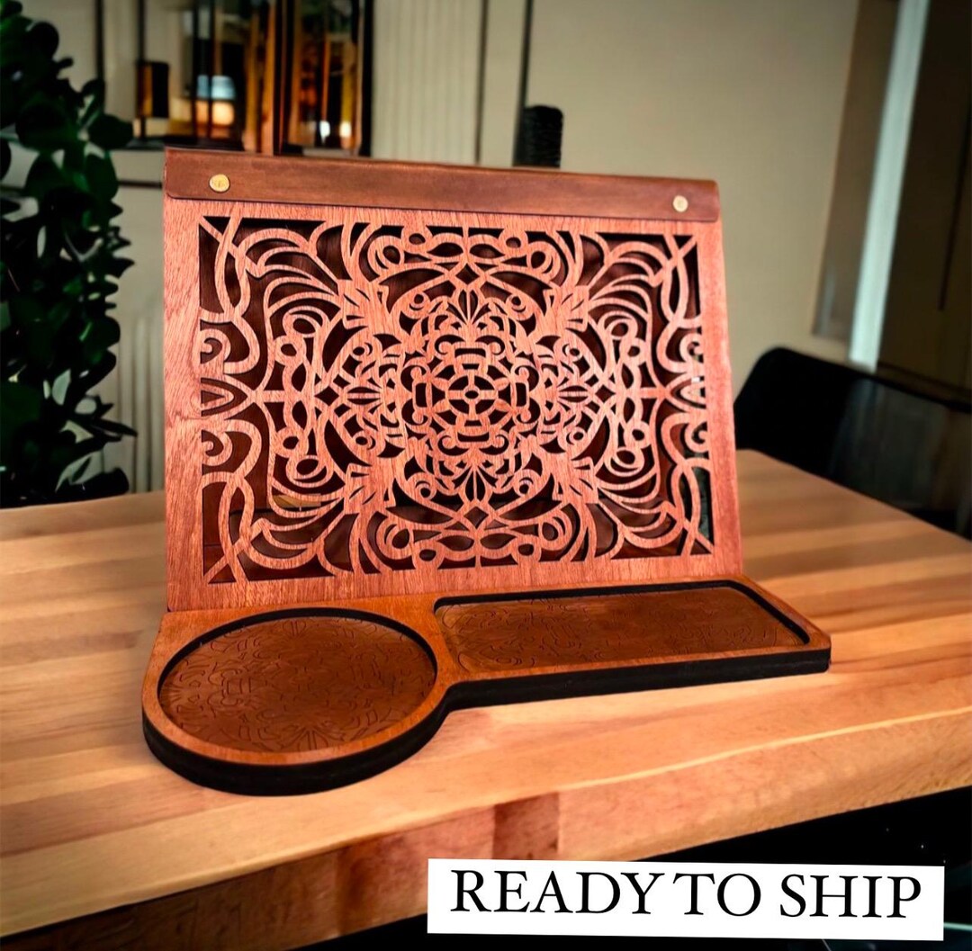 Wooden Book Valet Tray, Gift for Book Lovers, Book Accessories, Save My ...