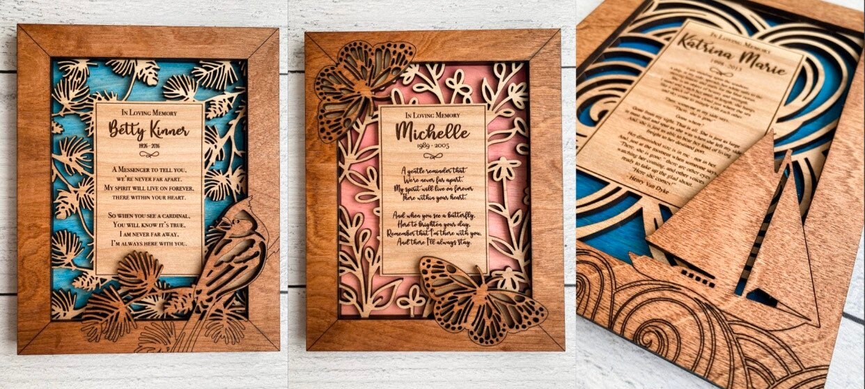 Memorial Gift Sympathy Frame Loss Gift Memorial Mourning | Etsy