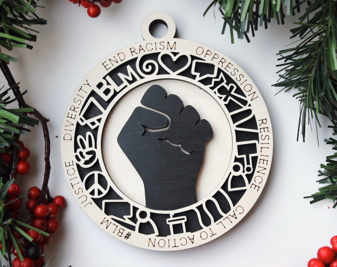 BLM Commemorative Ornament Black Lives Matter Christmas - Etsy