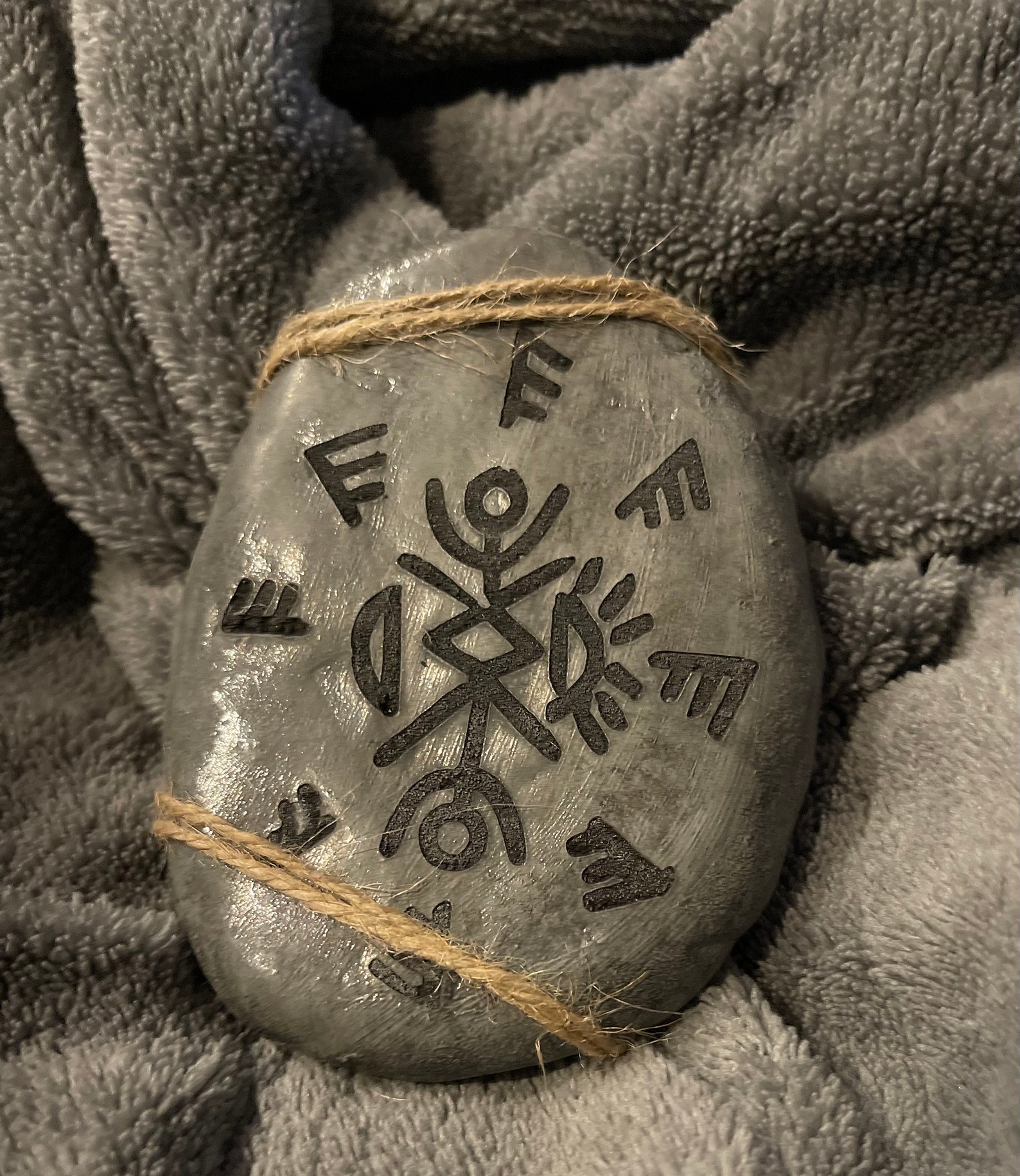 Talisman Replica Inspired by From Tv Series, Prop, Engraved Stone ...