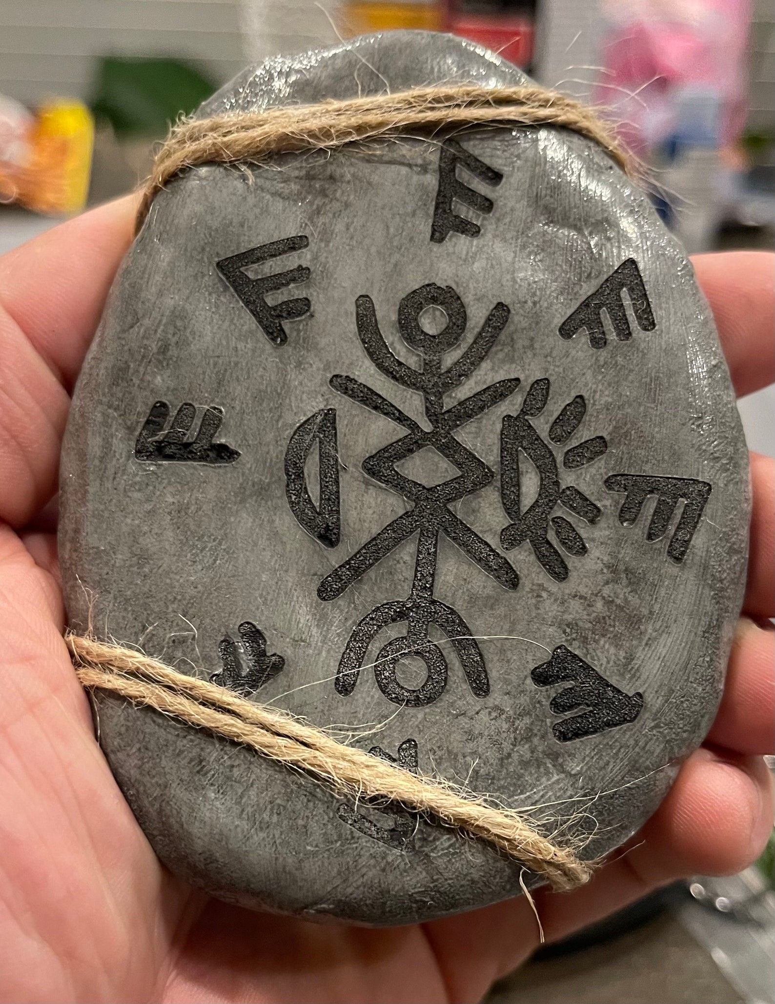 Talisman Replica Inspired by From Tv Series, Prop, Engraved Stone ...