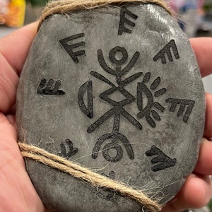Talisman Replica Inspired by From Tv Series, Prop, Engraved Stone ...