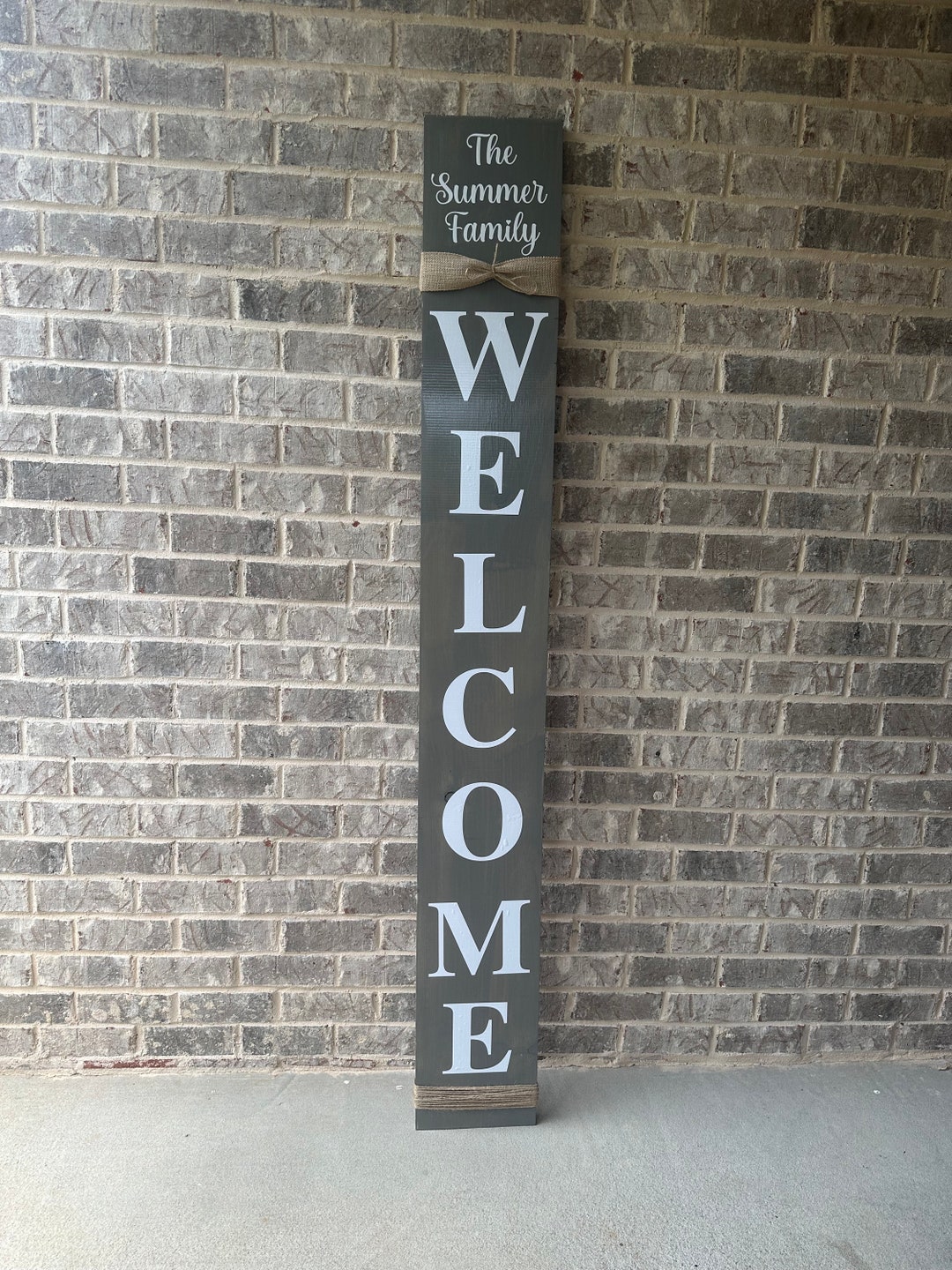 Personalized Rustic Wood Welcome Sign: 6ft Vertical Porch Decor - Etsy