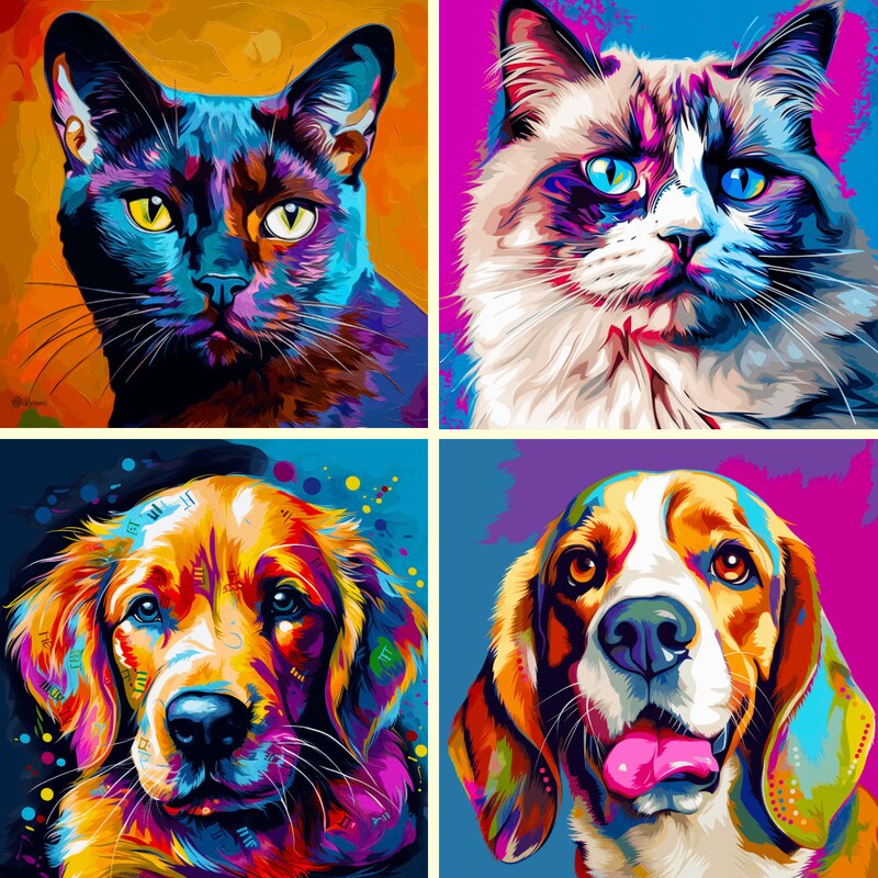 Pet Pop Art - Etsy