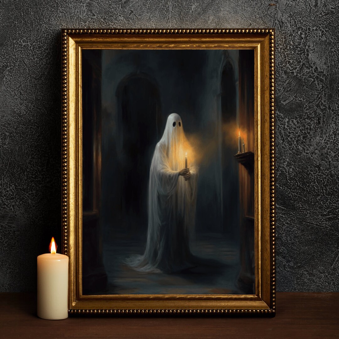 Ghost by Candlelight Gothic Art Poster Print, Vintage Poster Dark ...