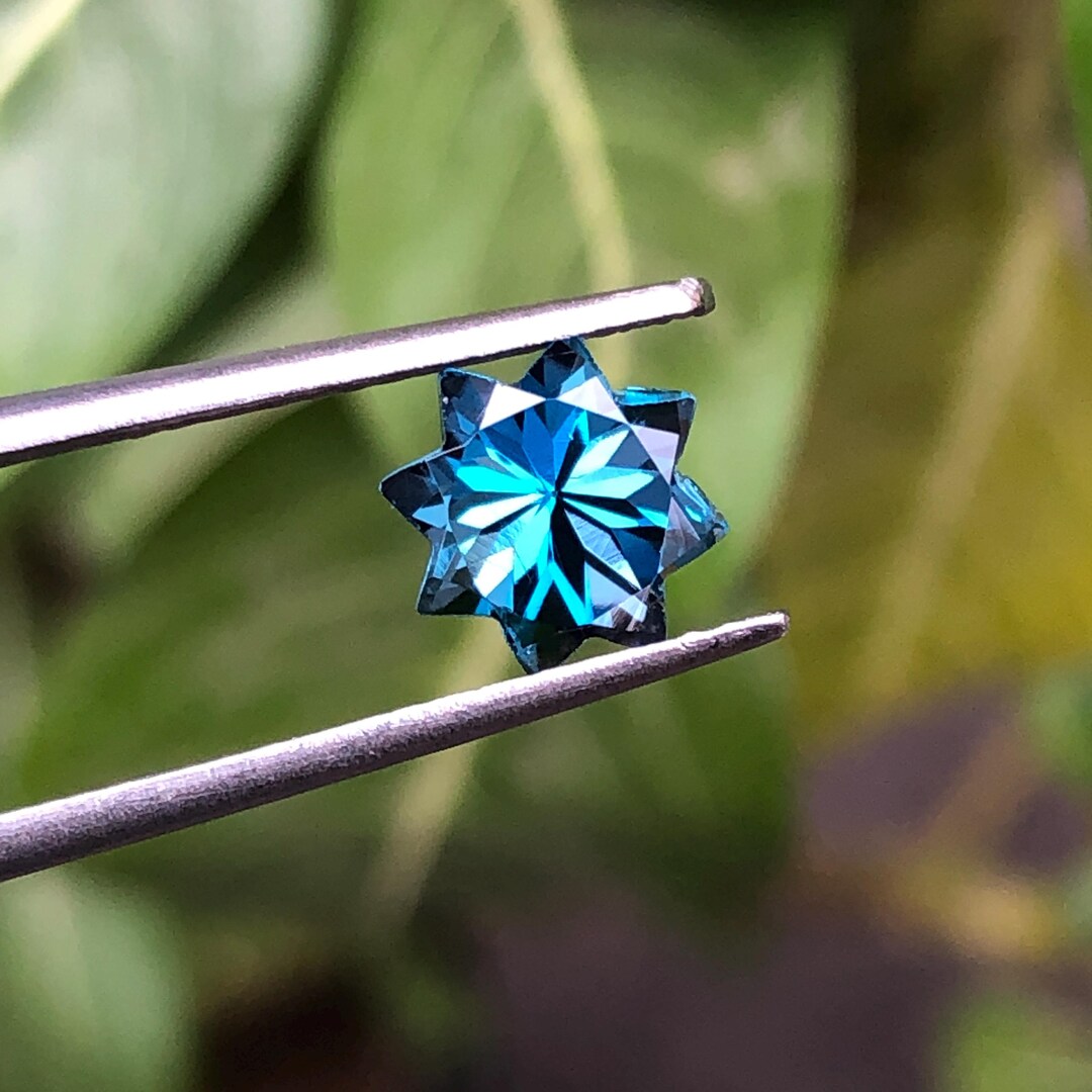 Natural London Blue Topaz Star Cut, 7 Mm London Blue Topaz Star Shape ...